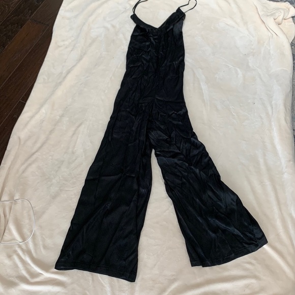 Victoria's Secret | Pants & Jumpsuits | Victorias Secret Black Satin ...